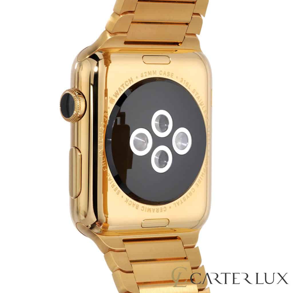 Apple Watch Link 24-Karat Gold Link Bracelet Series 3 - Carterlux.com